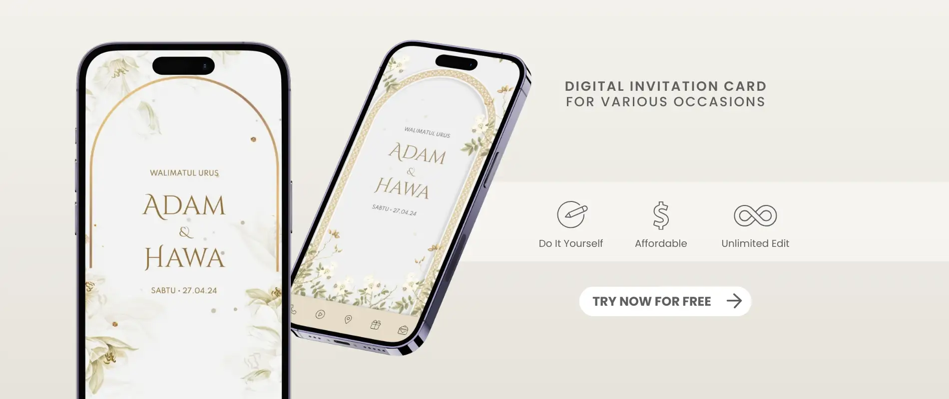 Jemputan | Kad Kahwin Digital